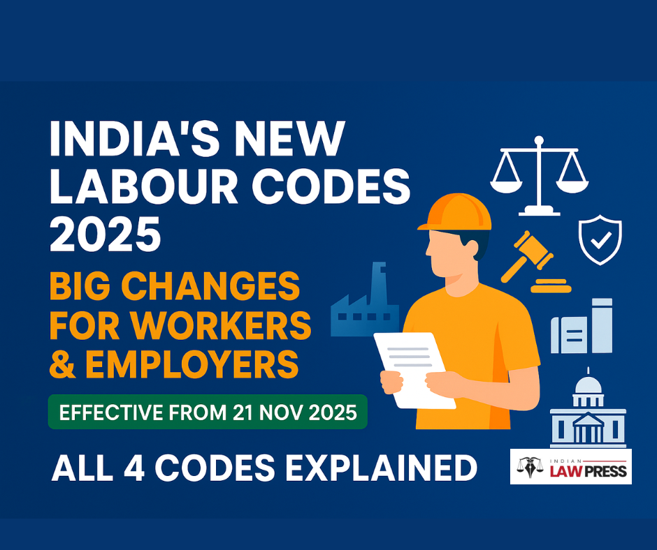 India’s Four Labour Codes to Come Into Effect from 21 November 2025: A ...